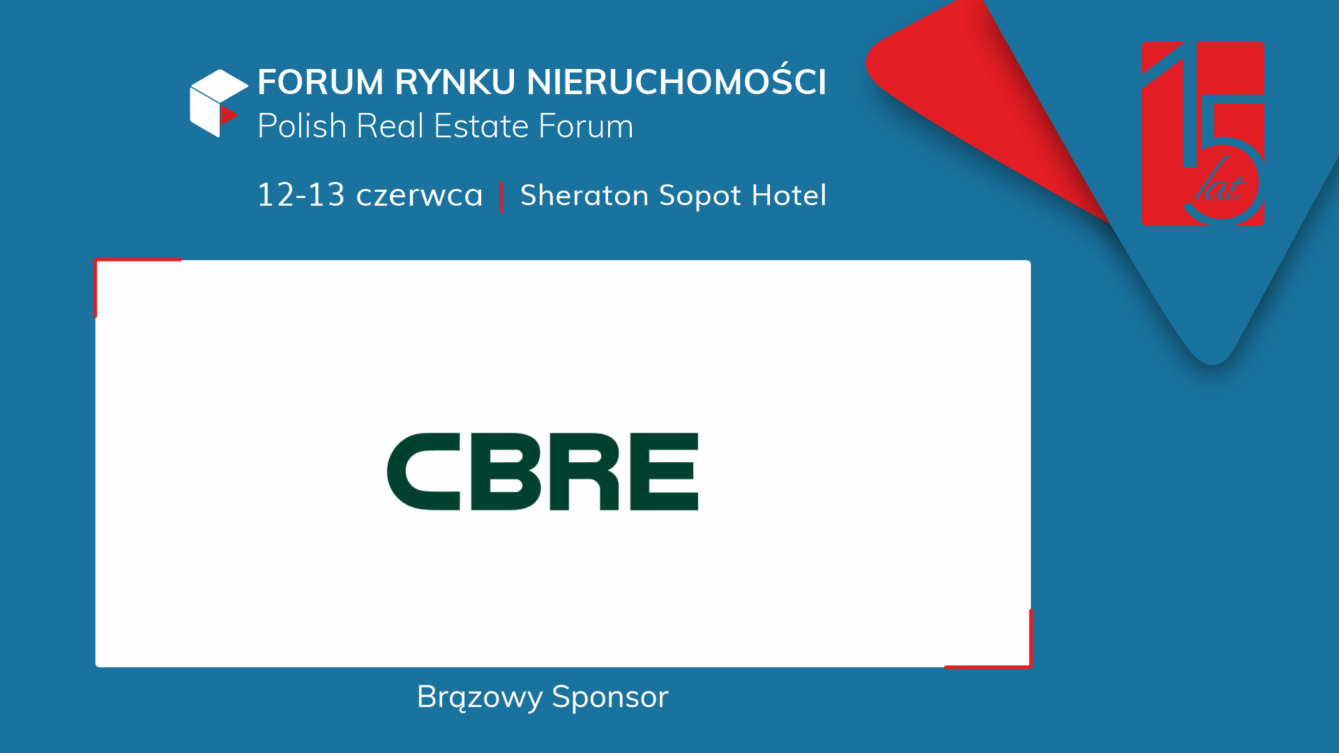 Brązowy Sponsor Forum Rynku Nieruchomości 2025 - CBRE Poland